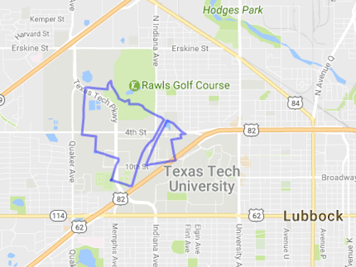 Texas Tech University Campus Map - Map