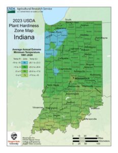 Planting Zones of Indiana